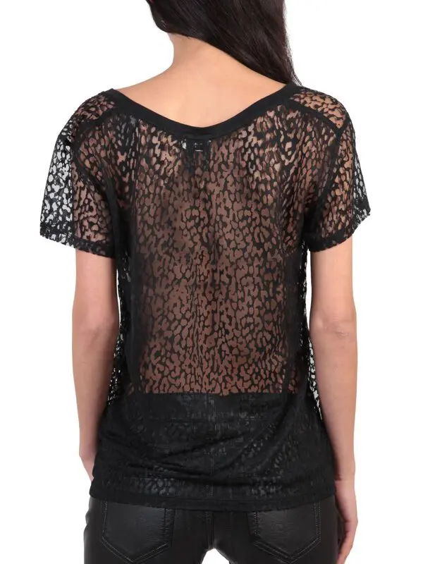 Saint Laurent Lace Sheer Blouse
