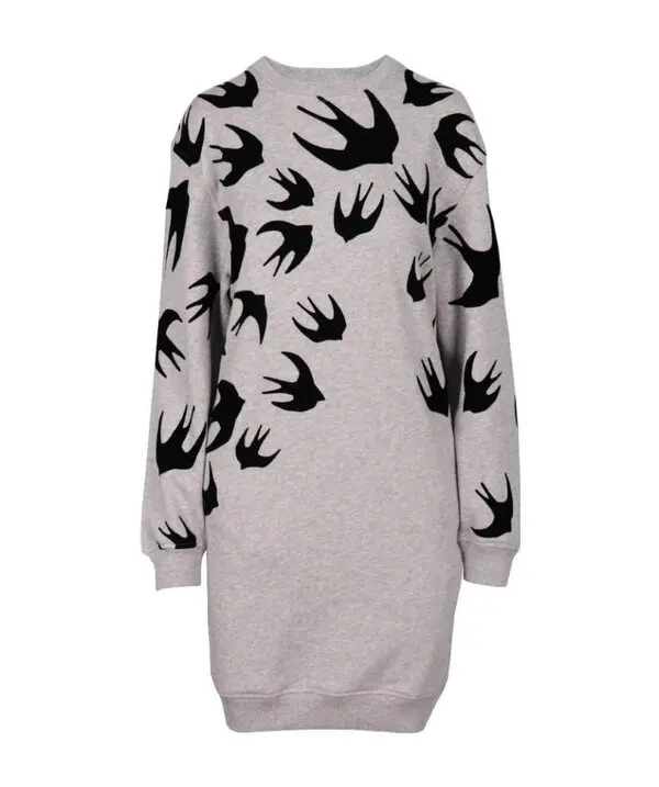 Alexander McQueen Round-necked Printed Dress