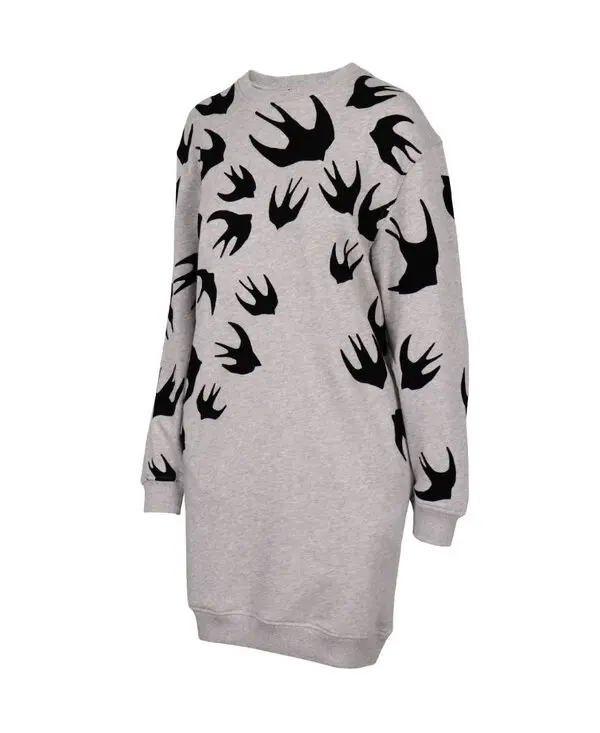 Alexander McQueen Round-necked Printed Dress