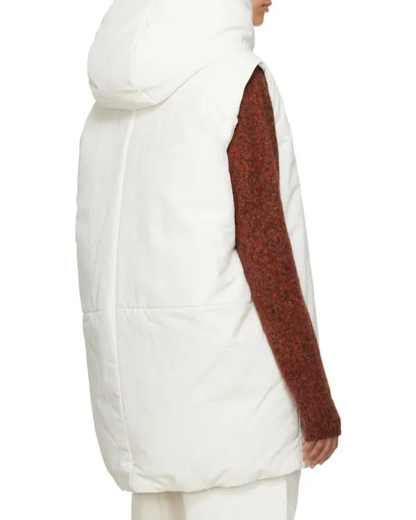 JIL SANDER Zippered Hooded Down Vest