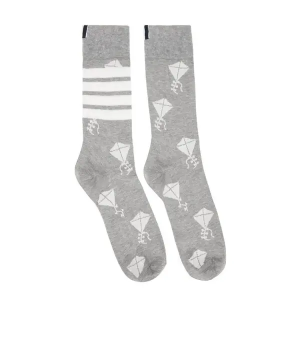 Thom Browne 4-bar Stripe Kite Icon Jacquard Tube Socks