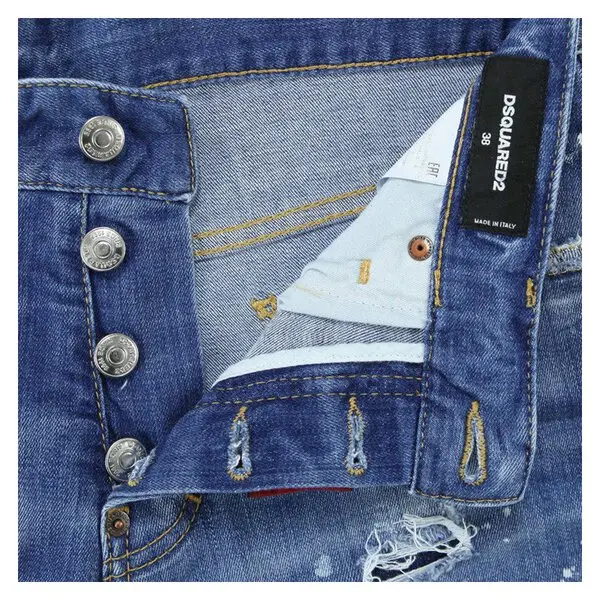 Dsquared2 Button Denim Shorts