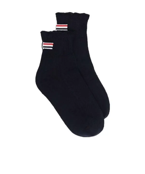 Thom Browne Rwb-bow Ankle Socks