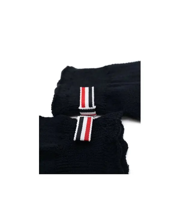Thom Browne Rwb-bow Ankle Socks