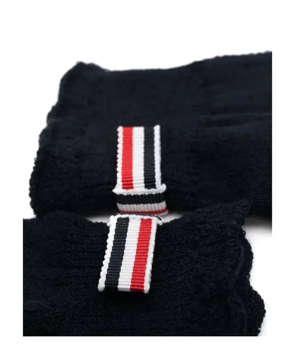 Thom Browne Rwb-bow Ankle Socks