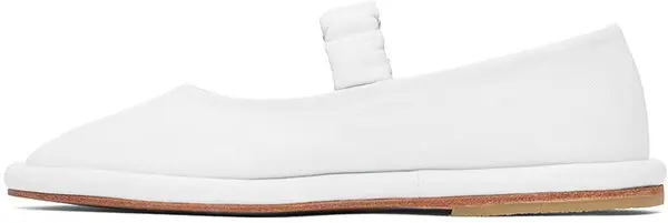 LAUREN MANOOGIAN Solid Color Leather Ballet Flats