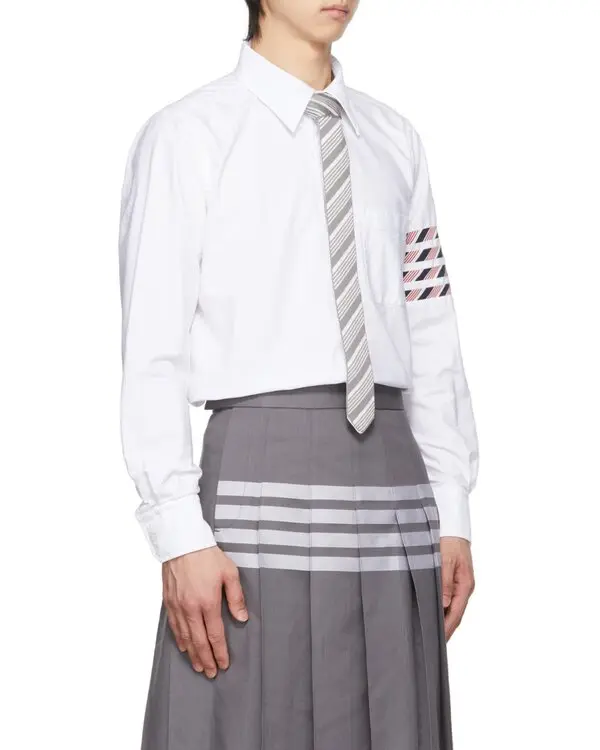 Thom Browne 4-bar Oxford Shirt - White