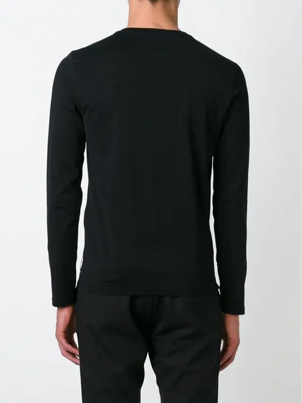Fendi Crystal Decorated Long-sleeved T-shirt