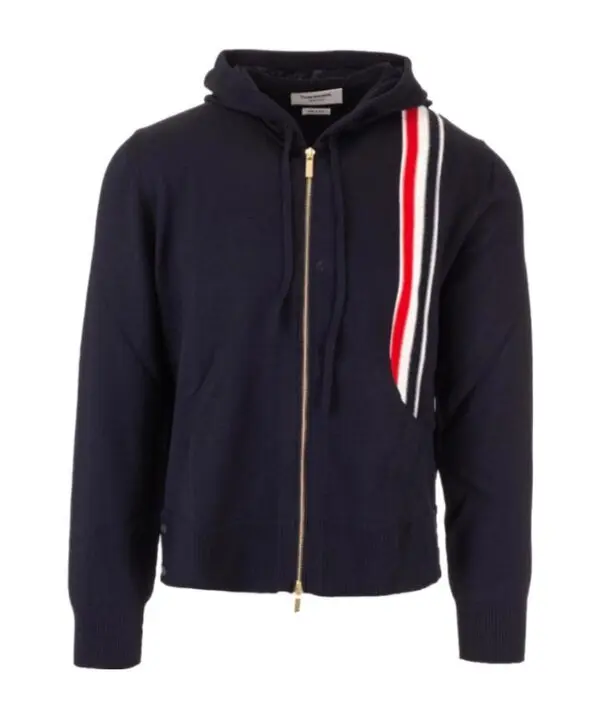 Thom Browne Intarsia Stripe Hoodie