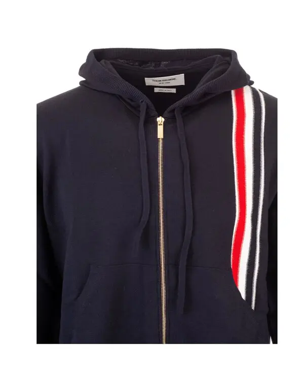 Thom Browne Intarsia Stripe Hoodie