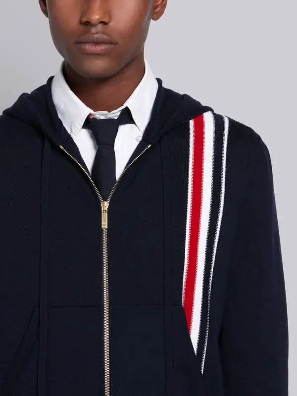 Thom Browne Intarsia Stripe Hoodie