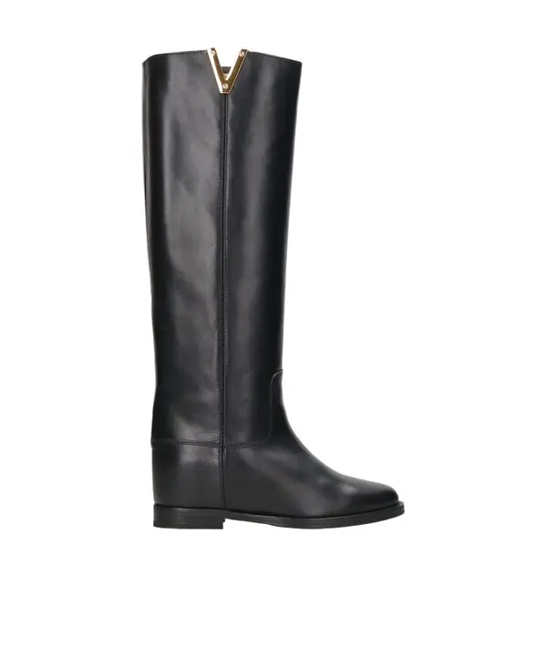 VIA ROMA 15 Round-toe Flat Tall Boots