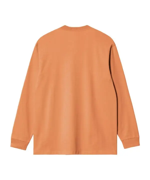 Carhartt Work In Progress L/s American Script T-shirt - Orange