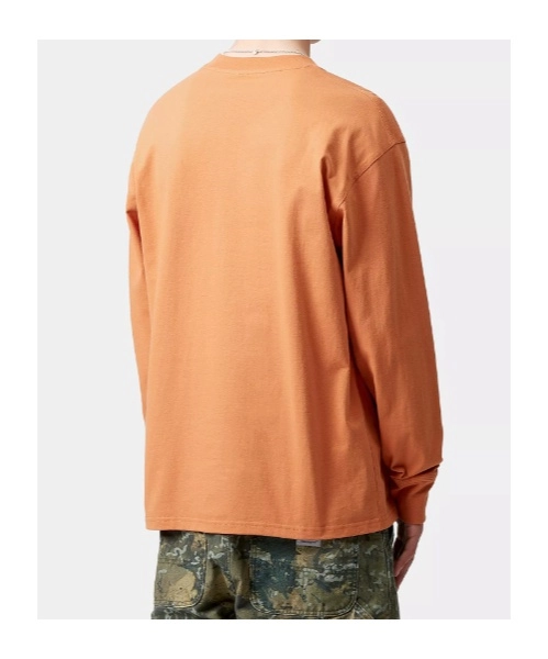 Carhartt Work In Progress L/s American Script T-shirt - Orange