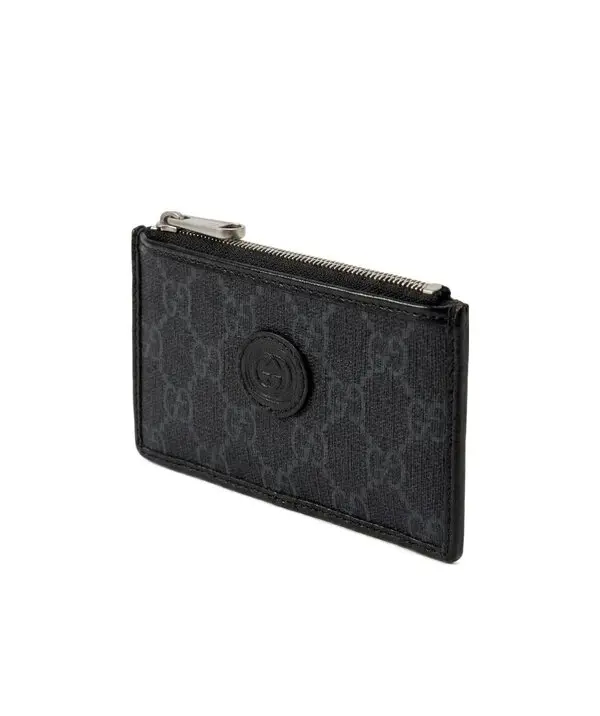 Gucci Logo Patch Zipped Cardholder