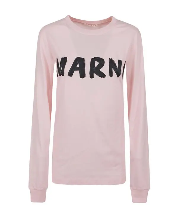 Marni Logo-print Long-sleeve T-shirt