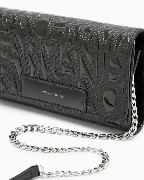 Armani Exchange Mini Embossed Clutch Bag