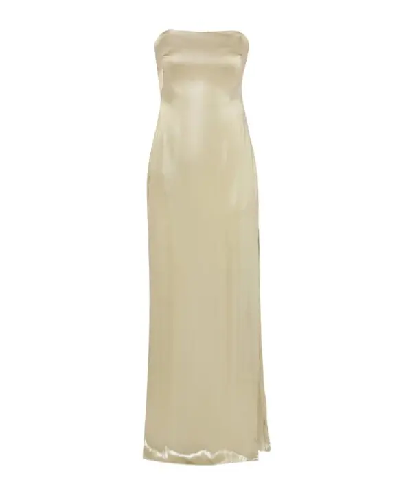 Galvan Slit Maxi Slip Dress