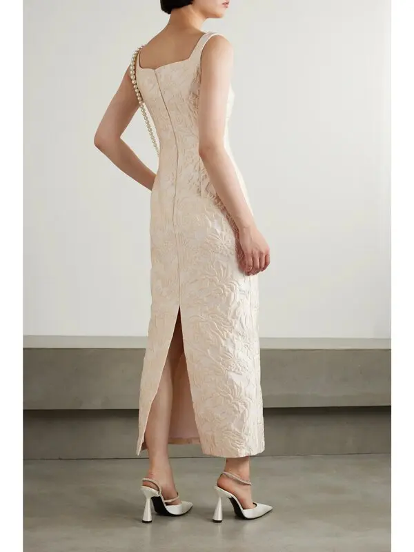EMILIA WICKSTEAD Ivory Tulle Maxi Gown