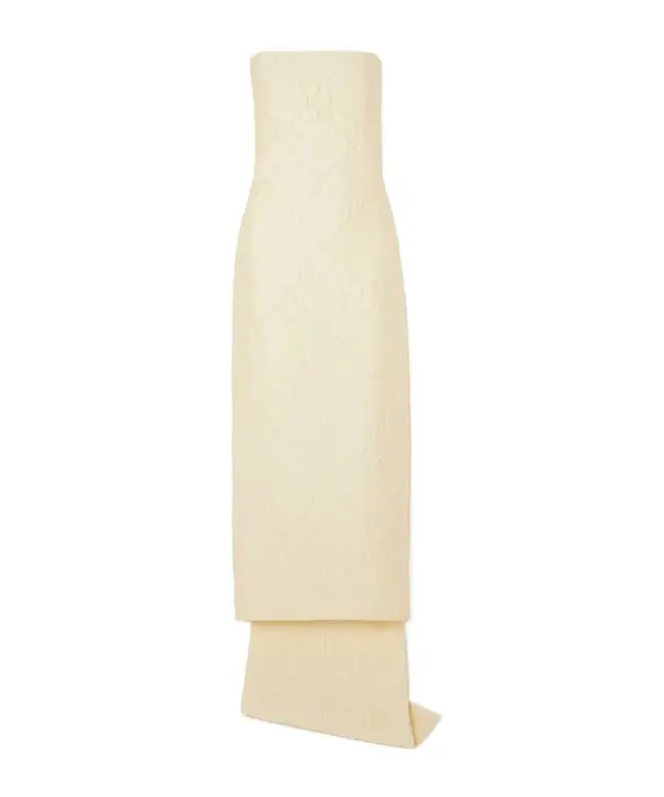 EMILIA WICKSTEAD Hattie Strapless Jacquard Gown