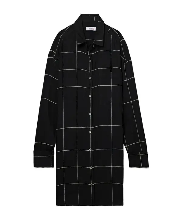LEMLEM Plaid Cotton Blend Shirt