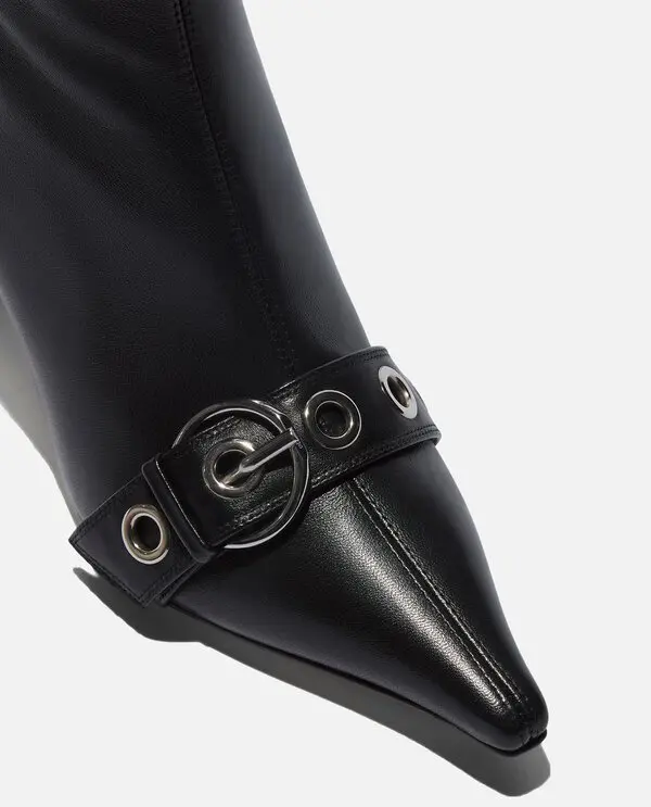 AeydĒ Halima Buckled Leather Boots