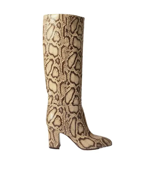 Paris Texas Lavinia Snake-effect Leather Knee-boots