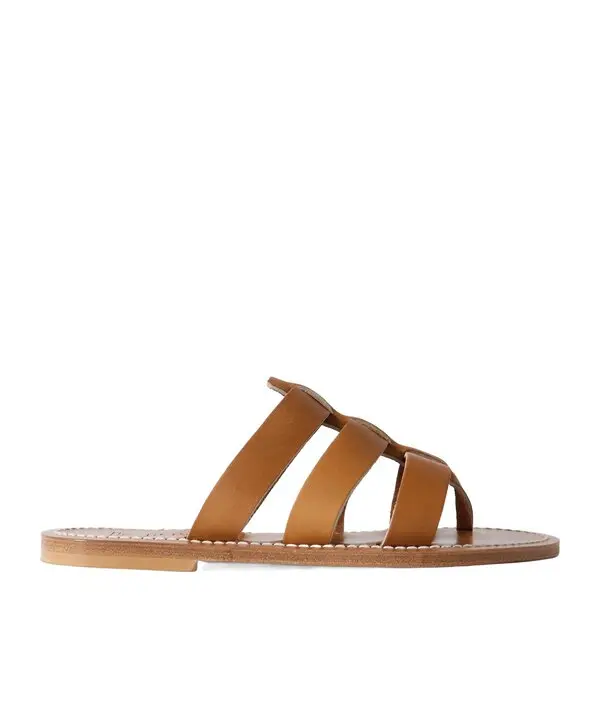 K.JACQUES Dolon Cutout Leather Slides
