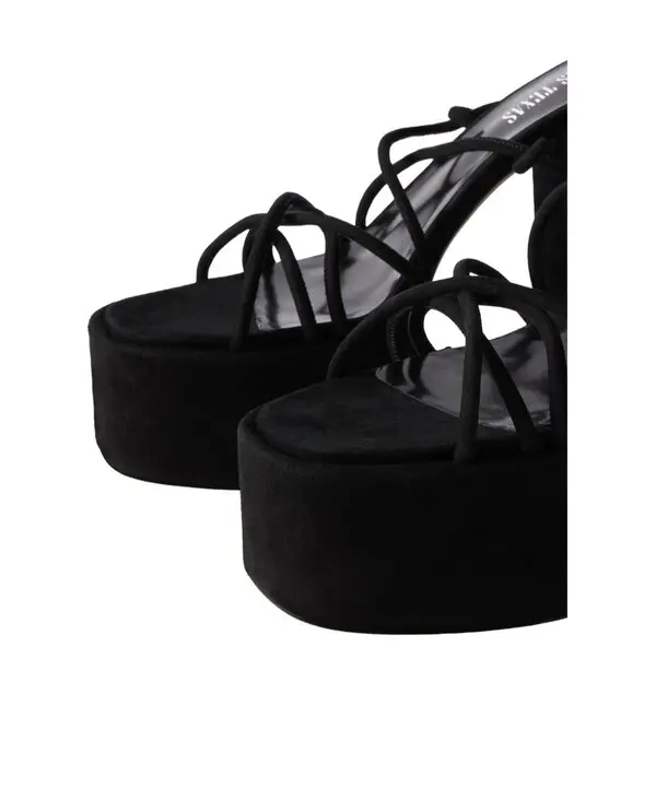 Paris Texas Solid Color Suede Platform Sandals