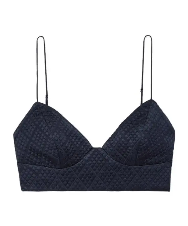 Adam Lippes Textured Bralette Top