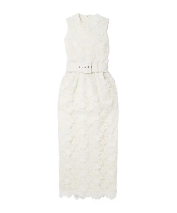 SAFIYAA LONDON Lace Midi Dress