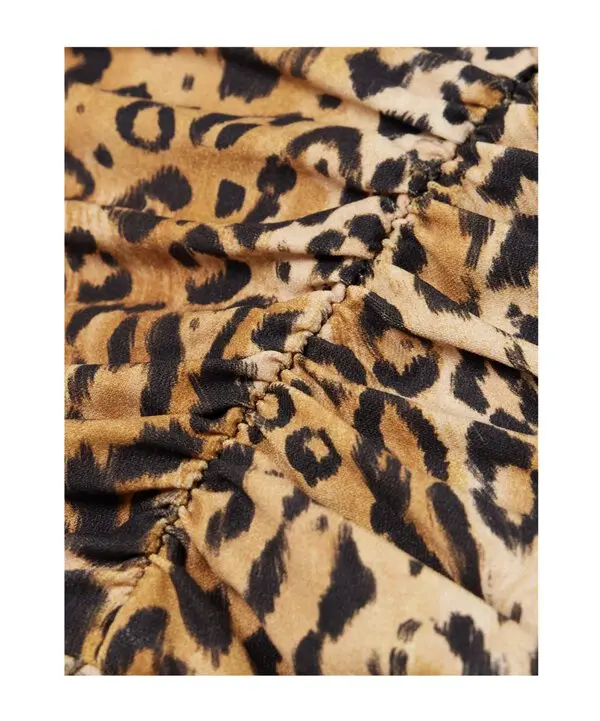 Melissa Odabash Ruched Leopard-print Bikini Briefs