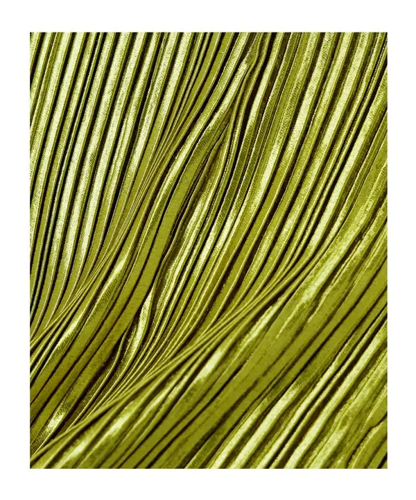 Galvan Nuage Metallic Plissé-crepe Flared Pants