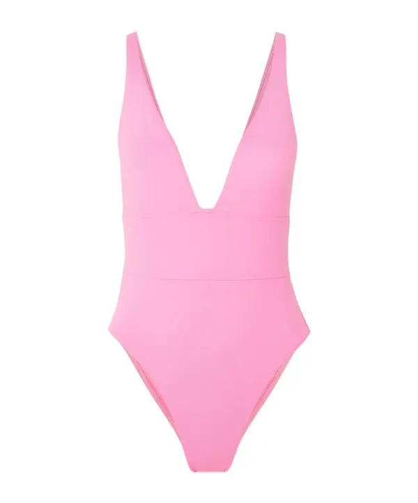 Melissa Odabash Deep V One-piece Swimsuit - Pink