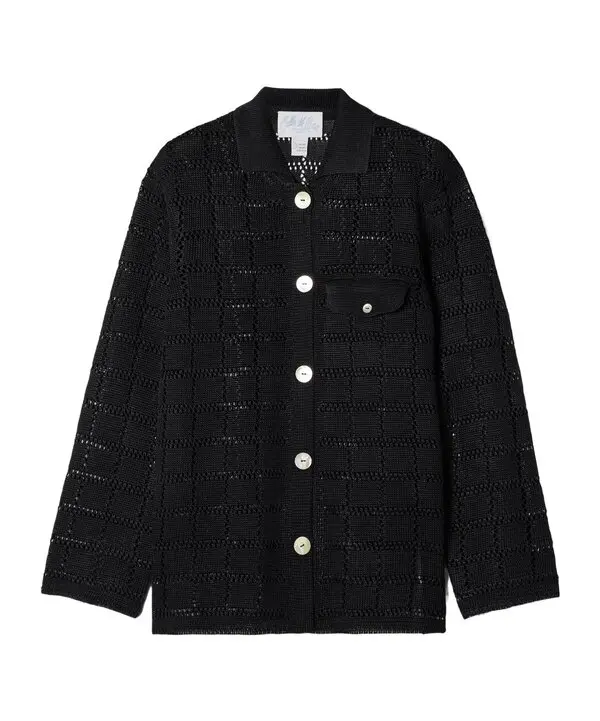 Calle Del Mar Pointelle-knit Shirt
