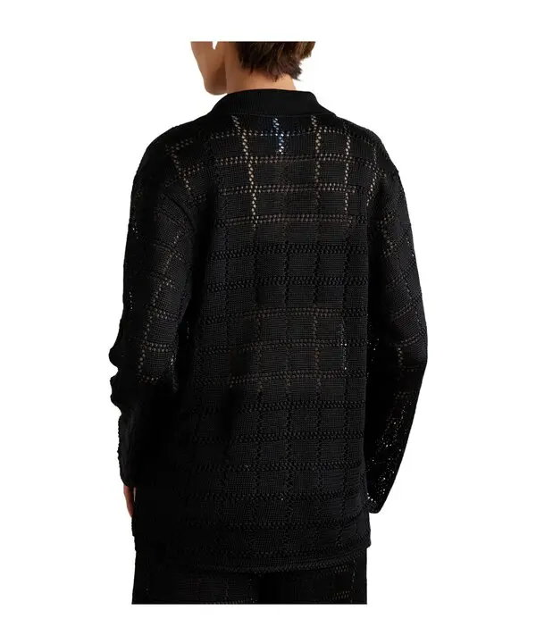 Calle Del Mar Pointelle-knit Shirt