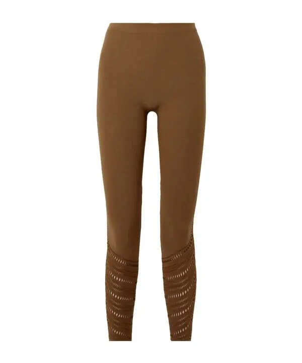 Wolford Perforated Wool-blend Leggings
