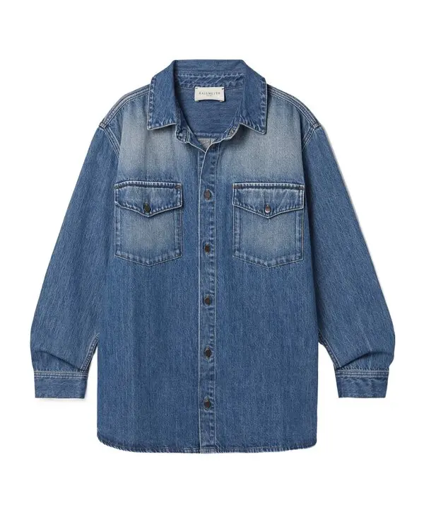 KALLMEYER Oversized Denim Jacket With Buttoned Flap Pockets
