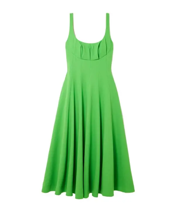 EMILIA WICKSTEAD Wide Strap Midi Dress