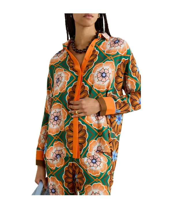 Borgo De Nor Nova Printed Crepe Shirt