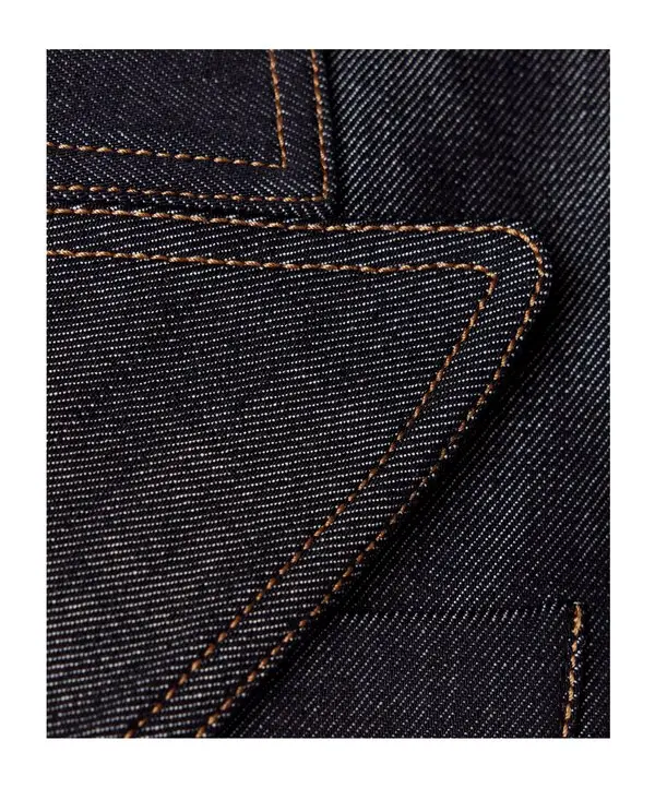 Adam Lippes Belted Double-breasted Denim Jacket