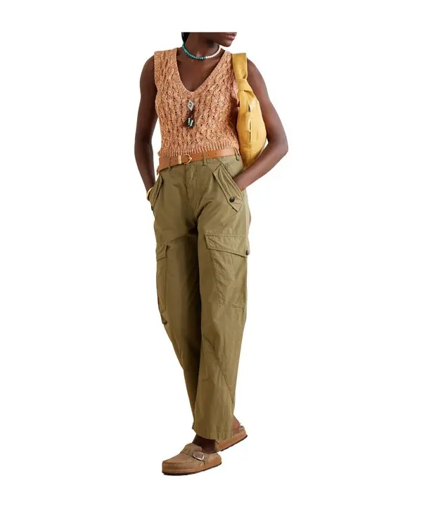 FORTELA Cable-knit Cotton Vest