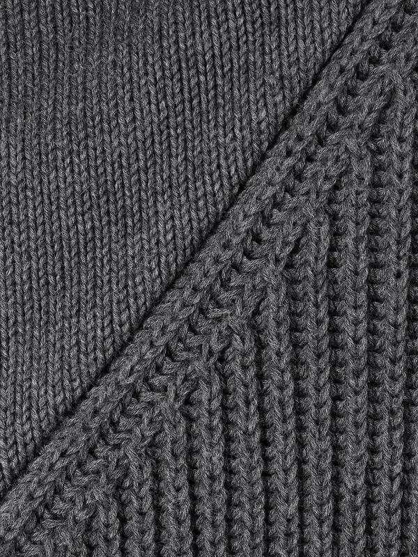 Giuliva Heritage Ribbed Cotton Half-zip Sweater