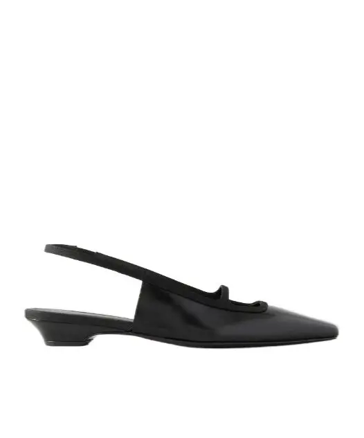 NEOUS Sabik Slingback Leather Pumps