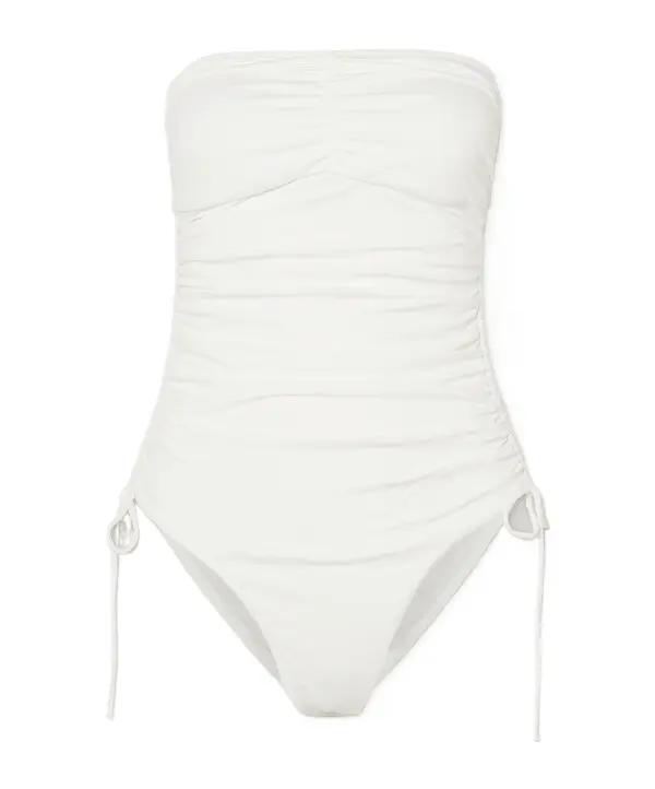 Melissa Odabash Strapless Ruched One Piece Swimsuit - No