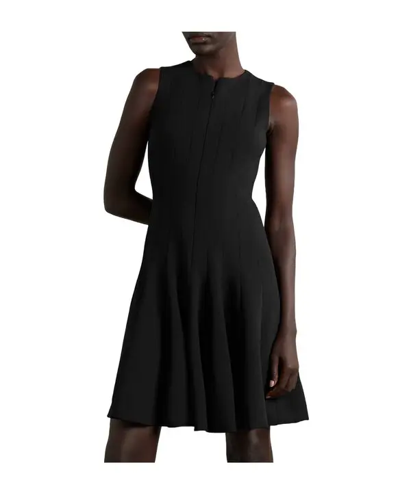 Akris Paneled Wool-blend Mini Dress