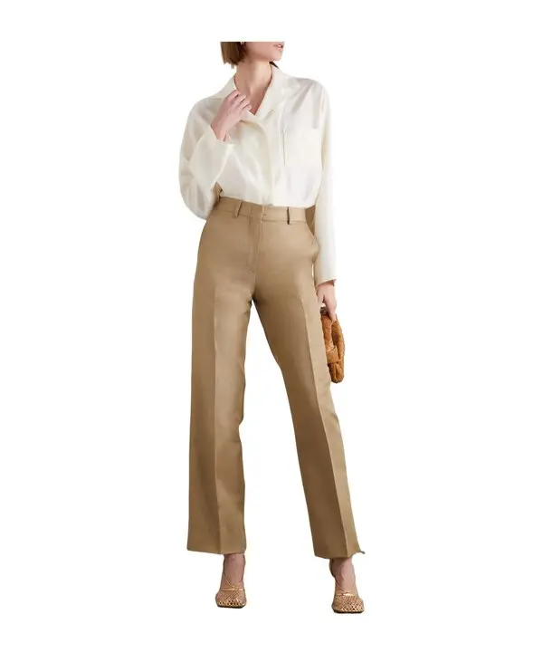 Brioni Blend Twill Straight-leg Pants