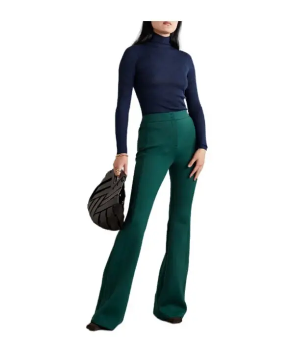 Akris High-waisted Flared Pants