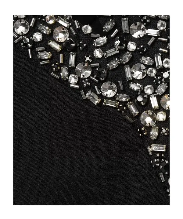 Safiyaa Off-the-shoulder Embellished Crepe Top
