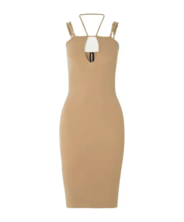 ANDREĀDAMO Cutout Midi Dress